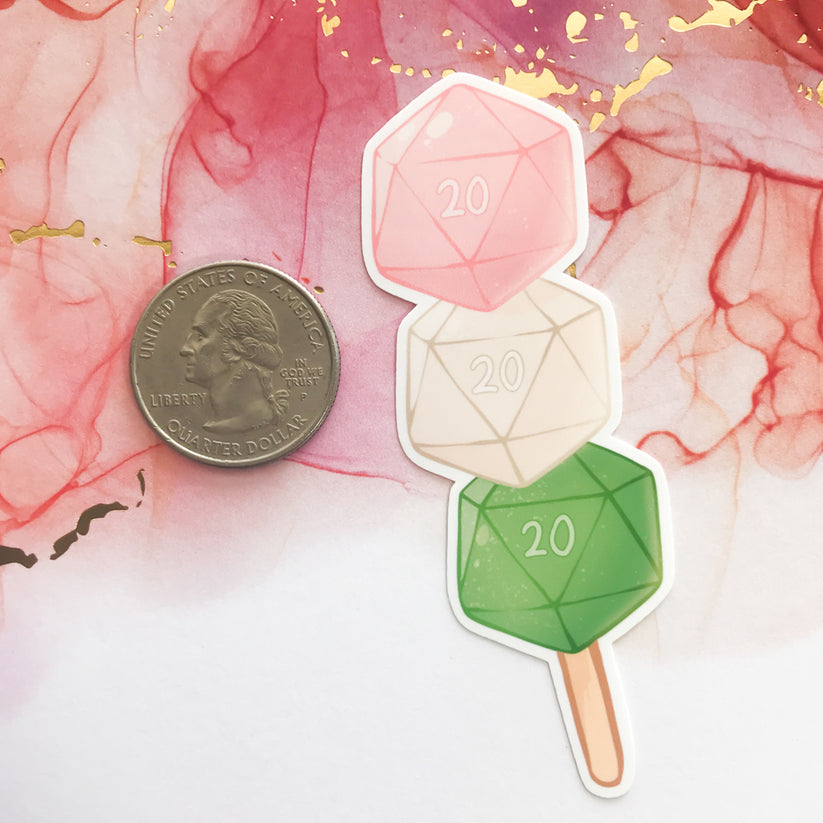d20 Dango Sticker – TheStarfishface