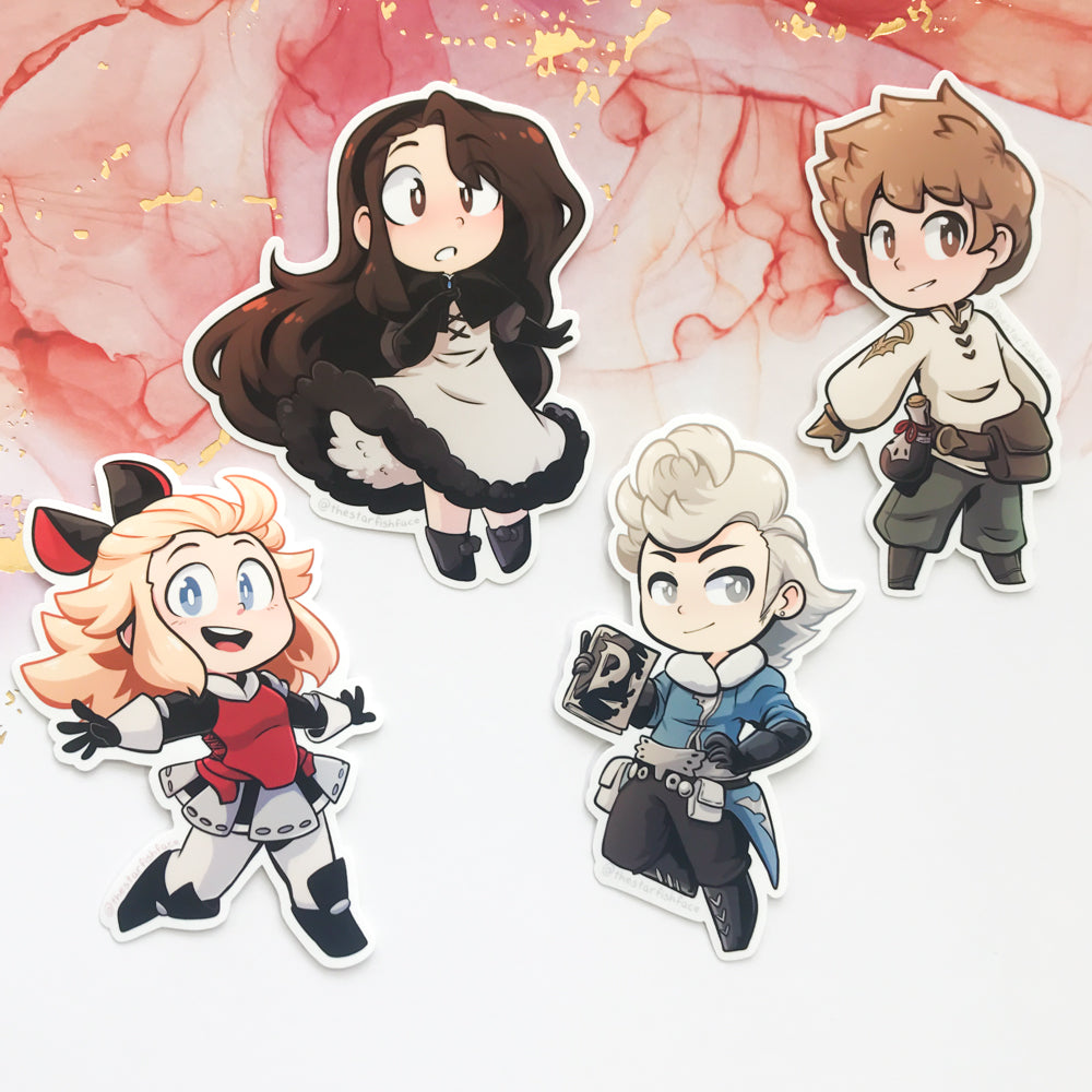 Bravely Default Stickers – TheStarfishface