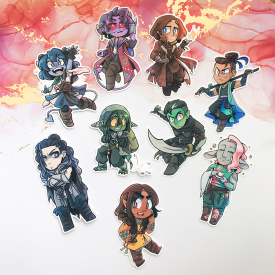 Critical Role Stickers - The Mighty Nein – TheStarfishface