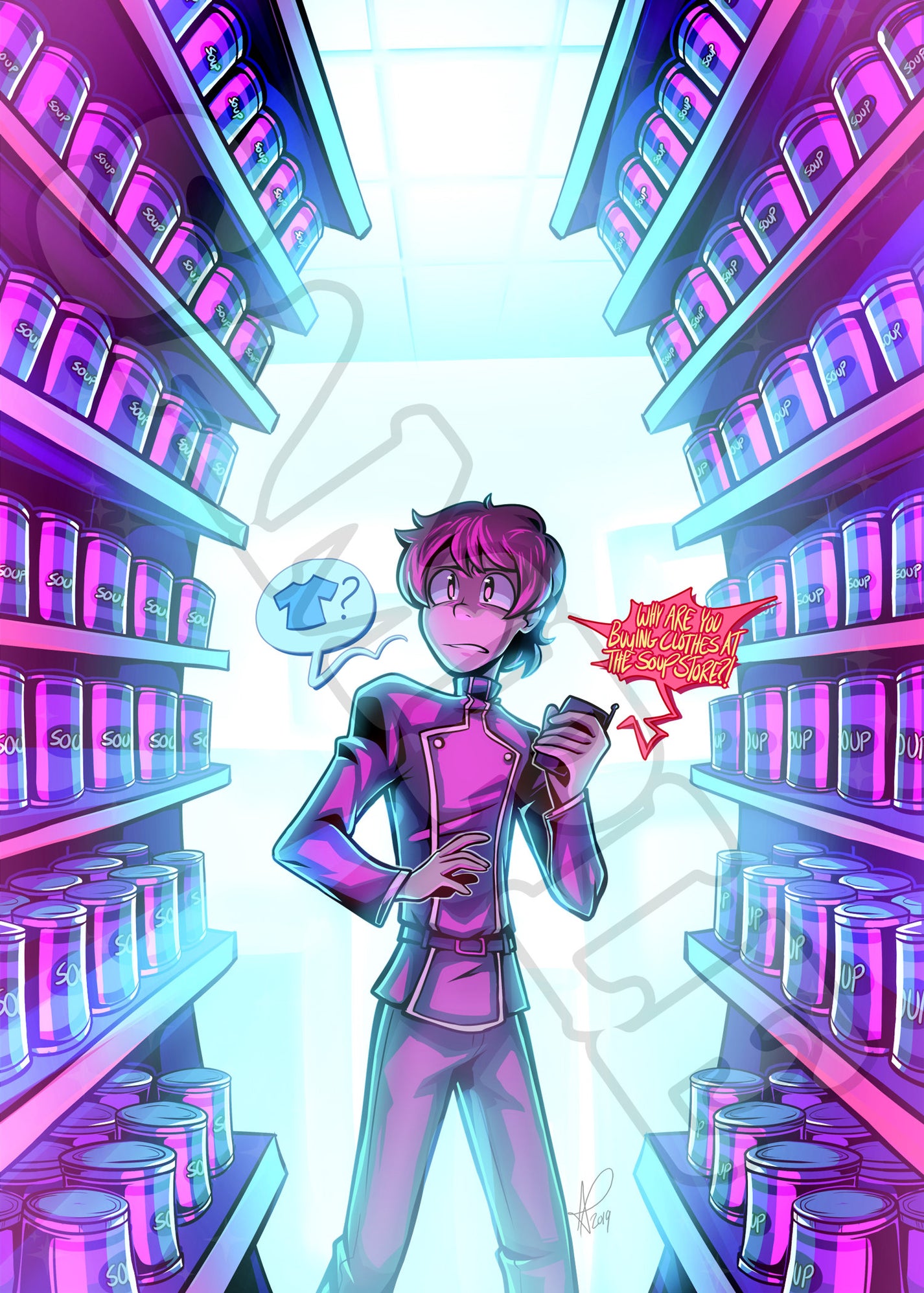 Code Geass Soup Store Mini Print – TheStarfishface